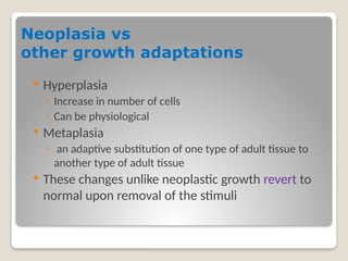 Neoplasia pathology medical students introduction | PPTX