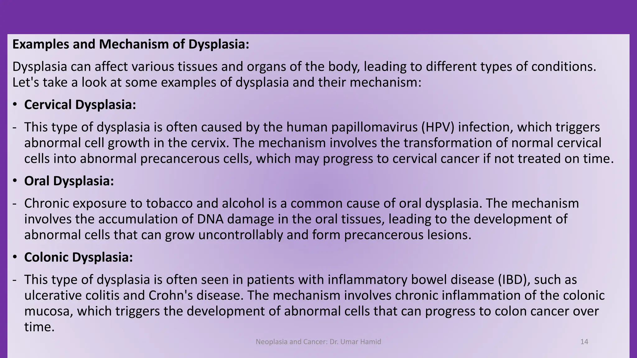 Neoplasia and Dysplasia.pptx