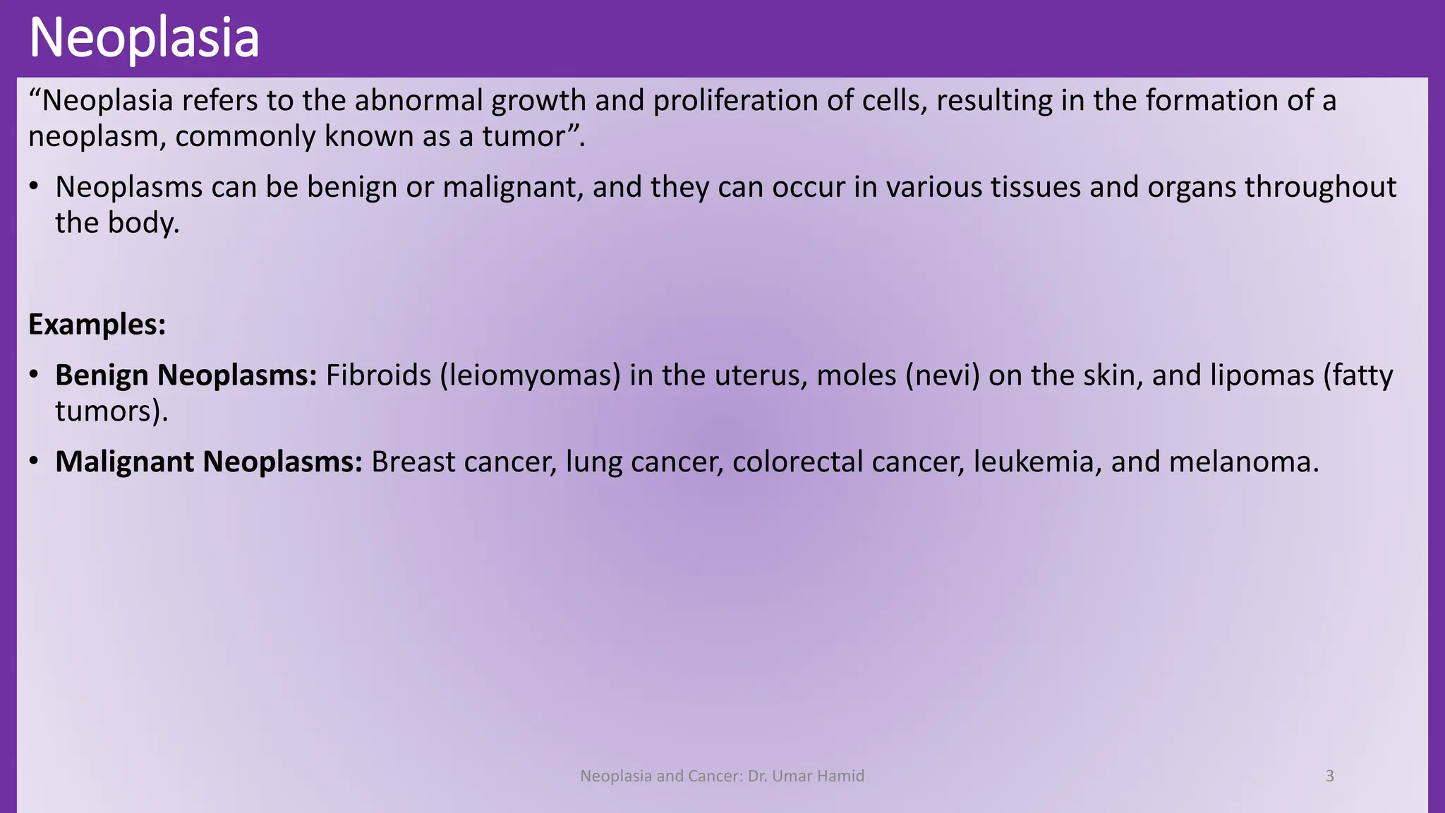 Neoplasia and Dysplasia.pptx | Cancer | Diseases and Conditions