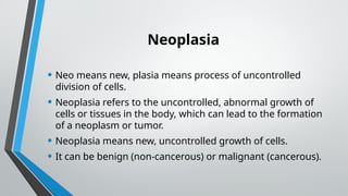 Neoplasia it’s causes and Pathogencity by Amjad Ali.pptx