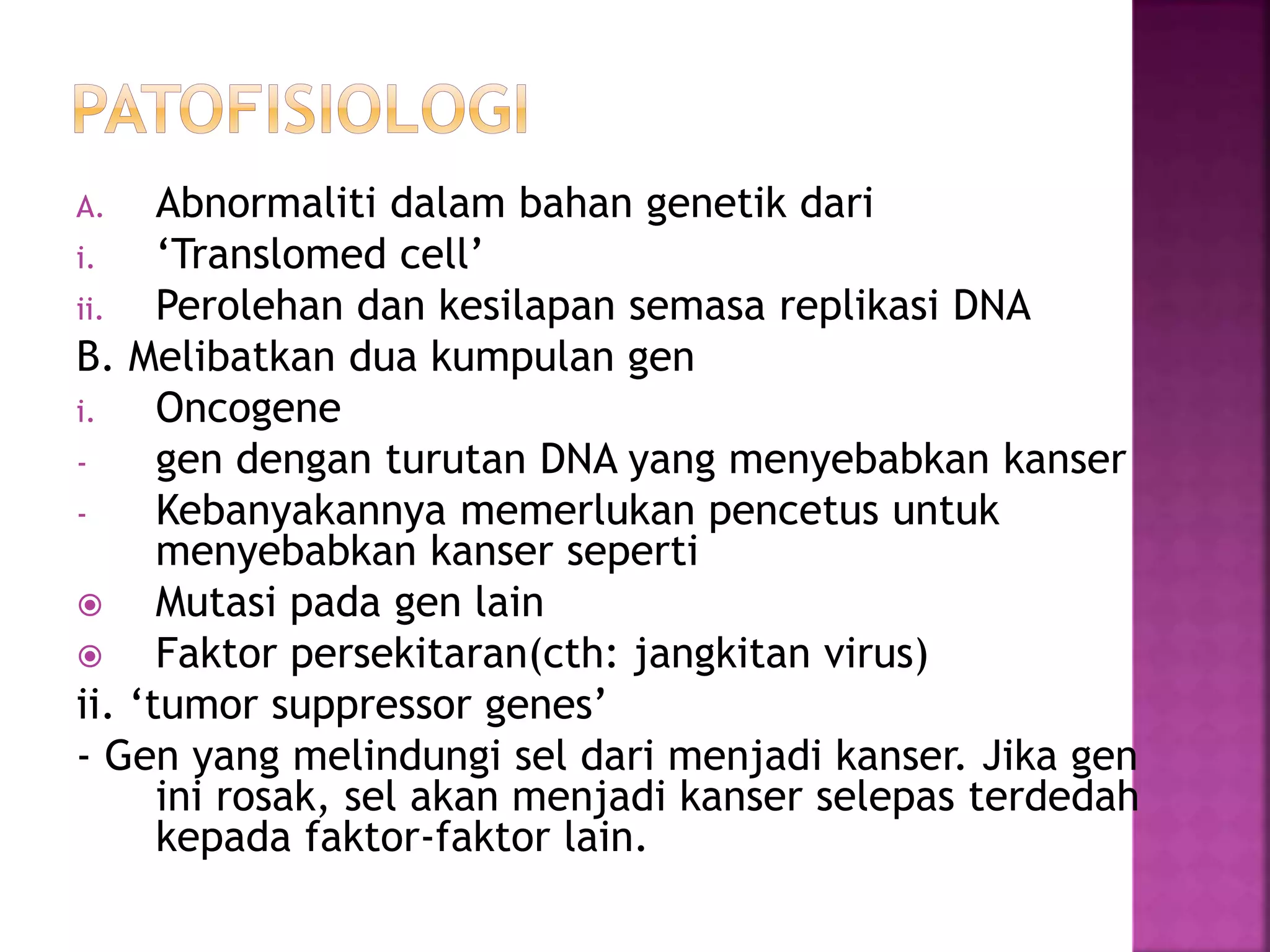 Neoplasia(kanser) | PPTX