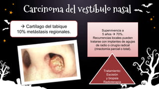 Tumores malignos de nariz y senos paranasales | PPTX
