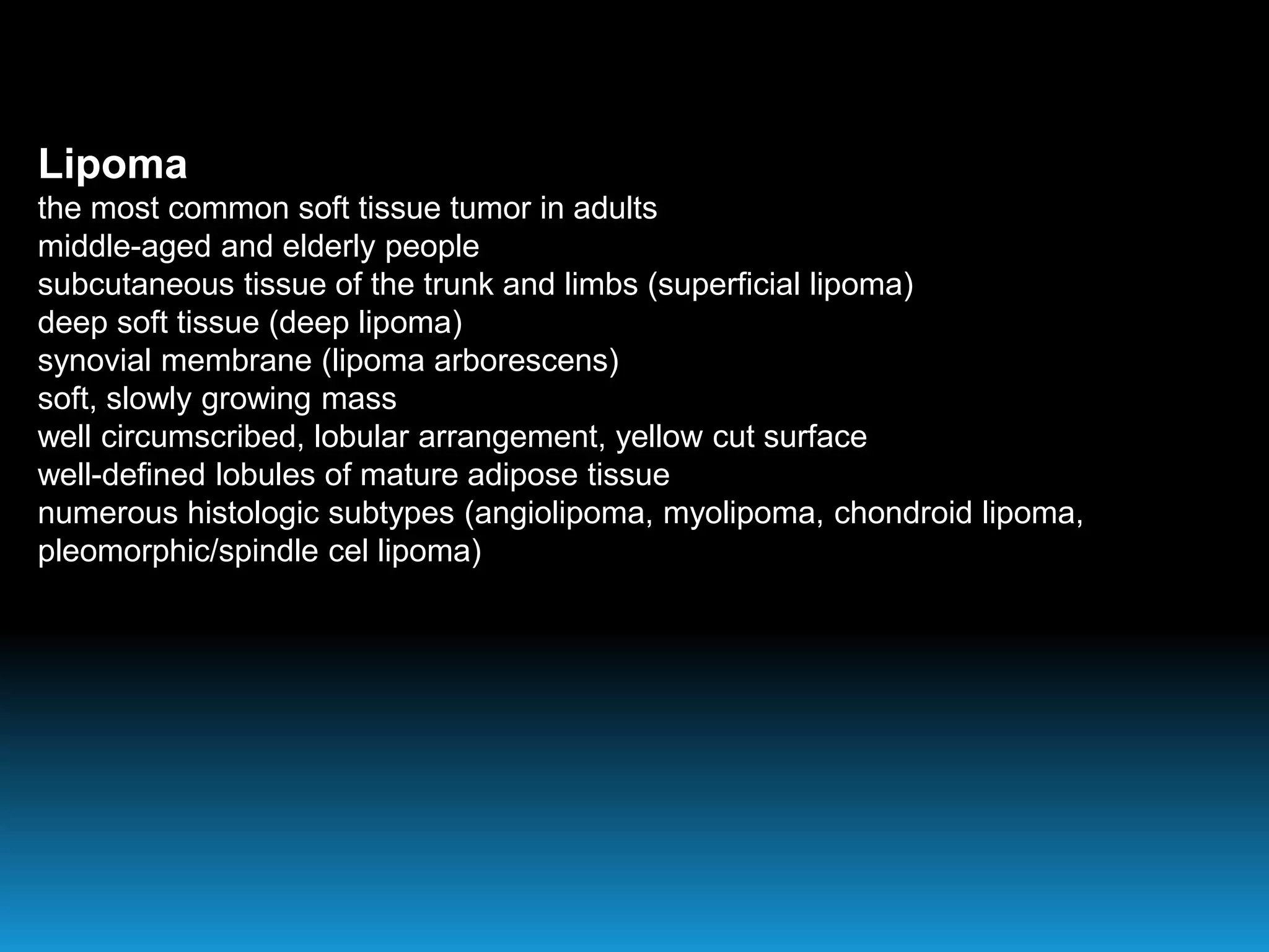Soft Tissue Tumors | PPTX