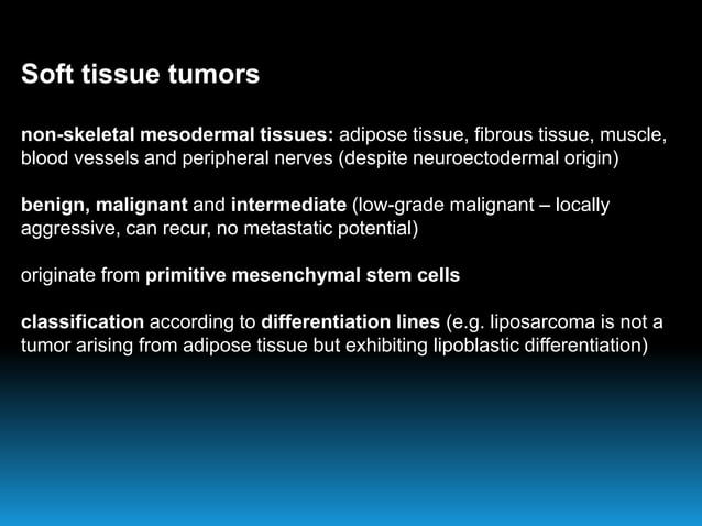 Soft Tissue Tumors | PPTX