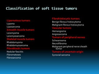 Soft Tissue Tumors | PPTX