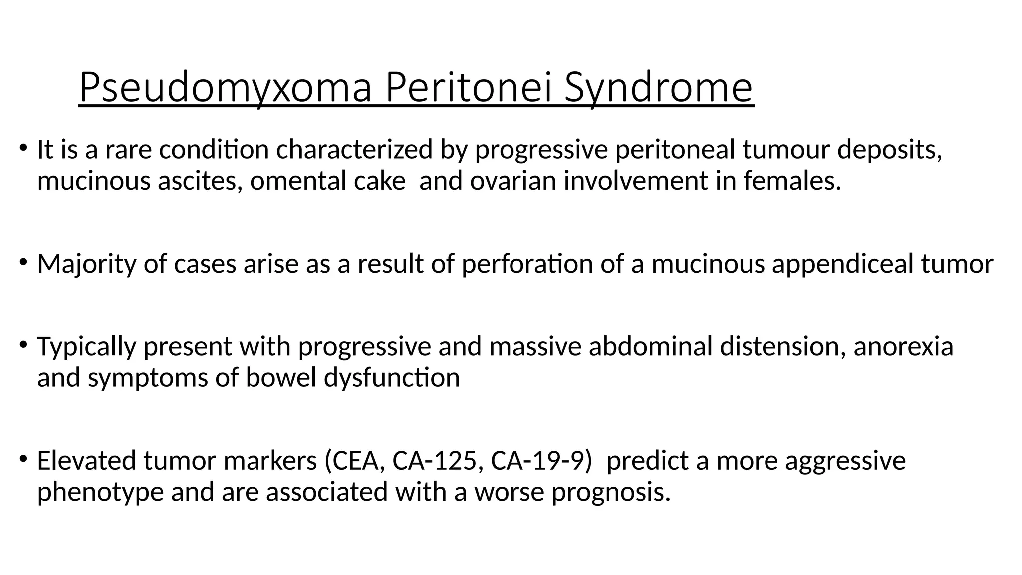 neoplasm of appendix.pptx focusing on classification,treatment and management | PPTX
