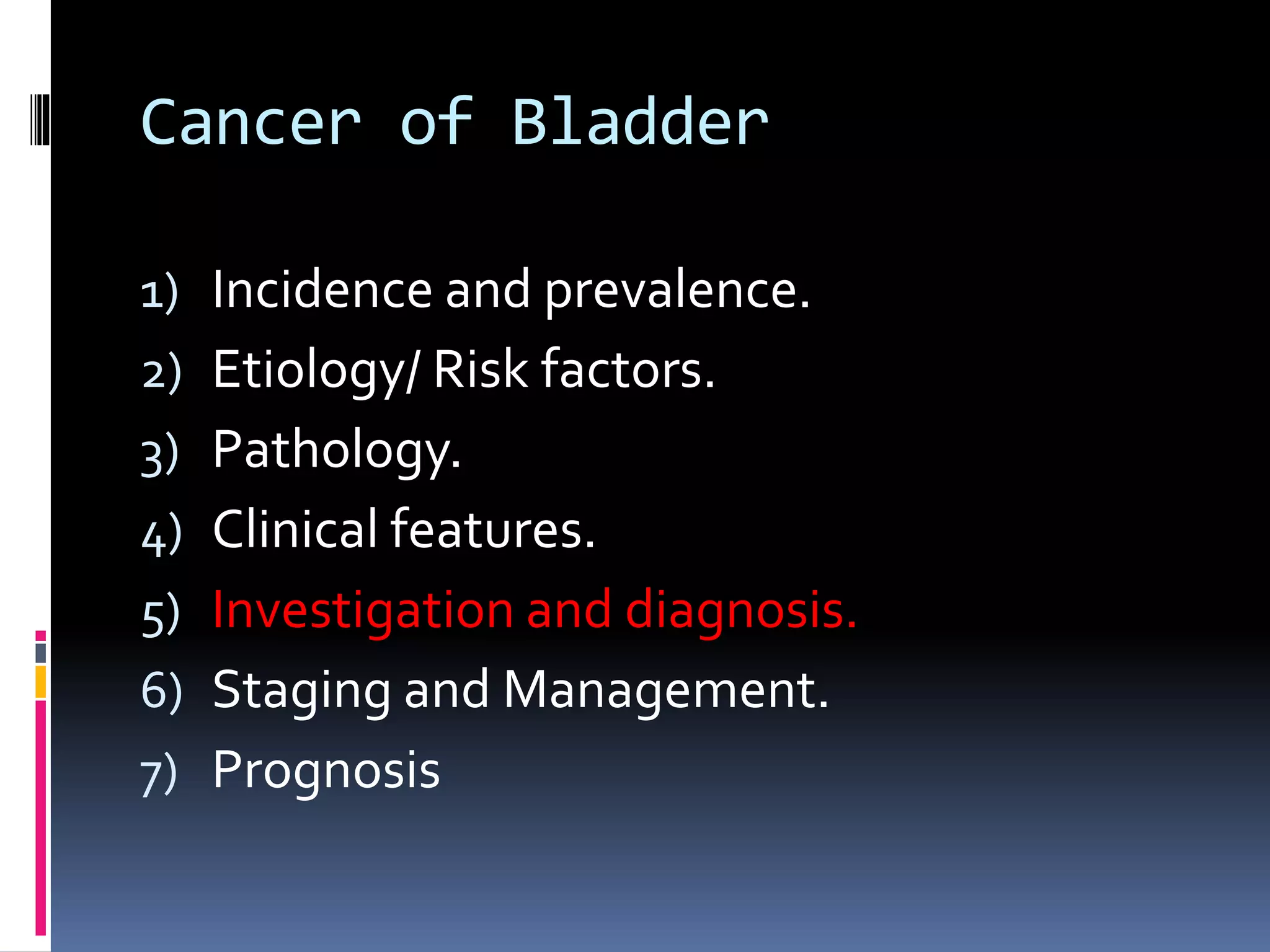 Neoplasm of bladder | PPTX