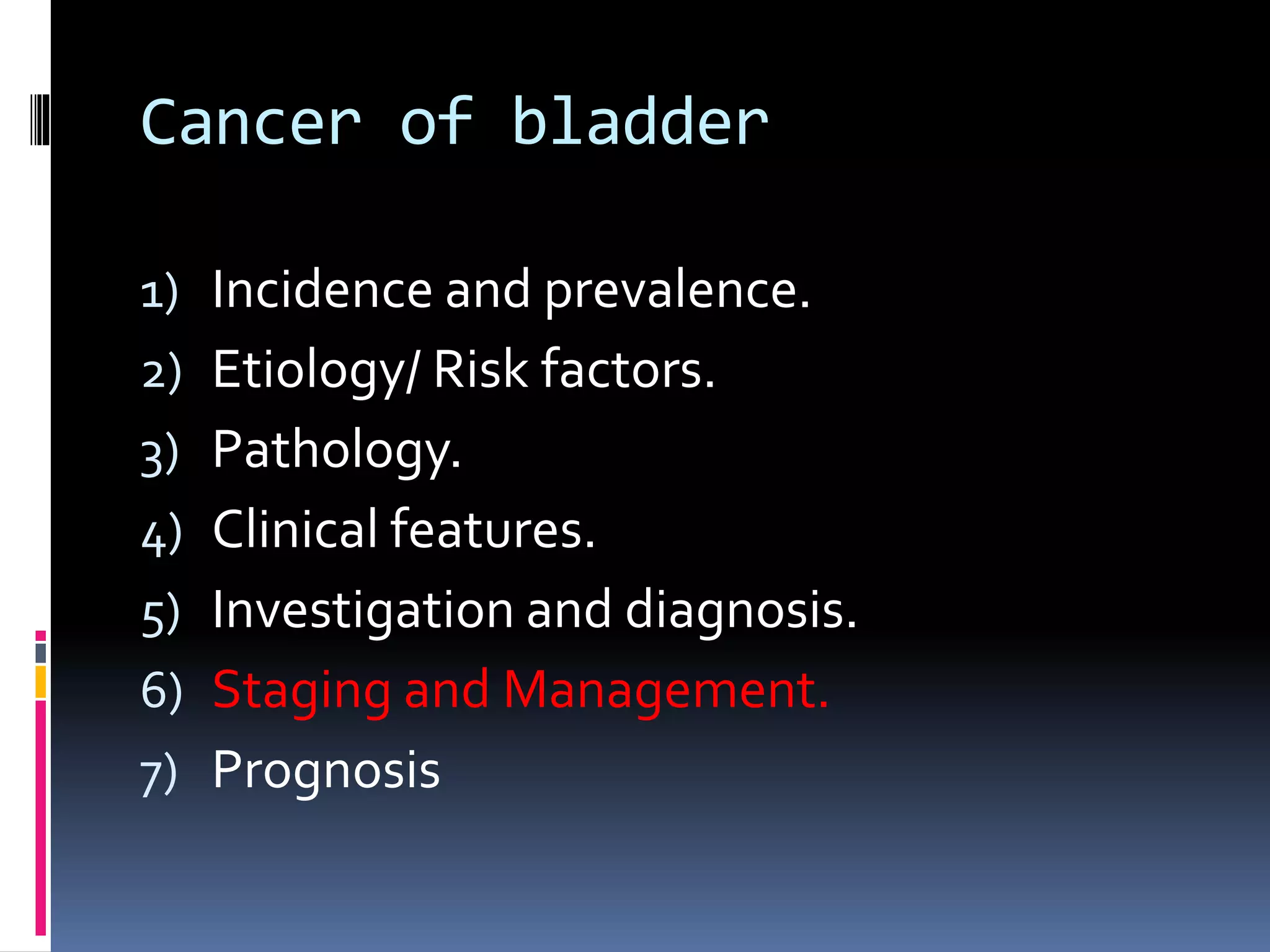 Neoplasm of bladder | PPTX