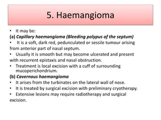 Neoplasm of nasal cavity | PPTX