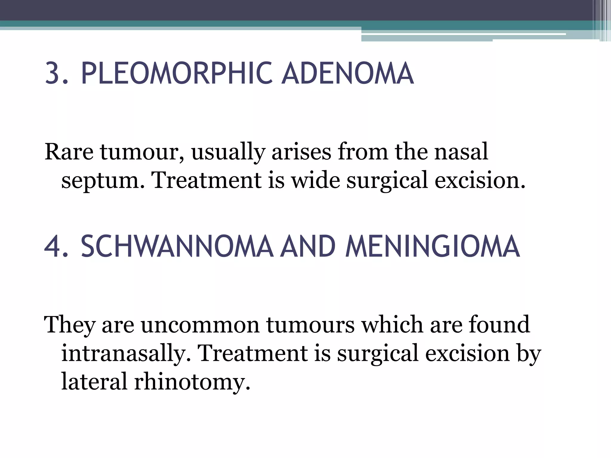 Neoplasms of nasal cavity | PPTX