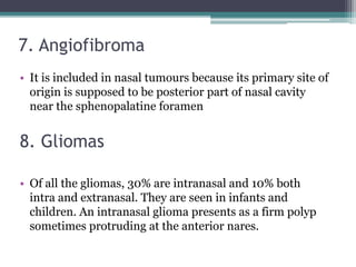 Neoplasms of nasal cavity | PPTX | Ear, Nose and Throat Conditions ...
