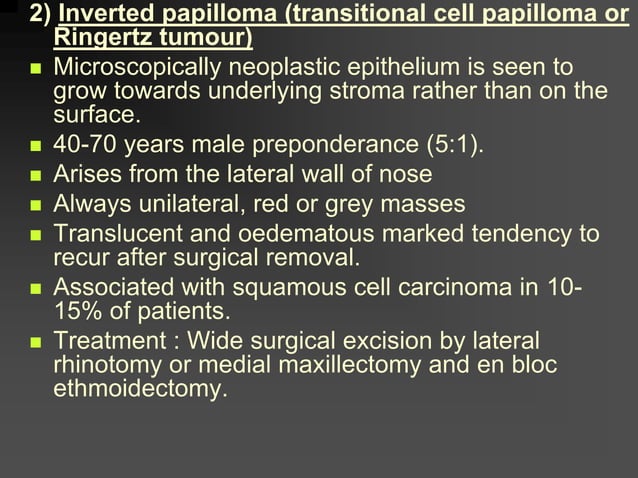 Neoplasms of nasal cavity and nasal polypi | PPT