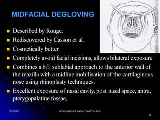 Neoplasms of nose and paranasal sinuses | PPTX