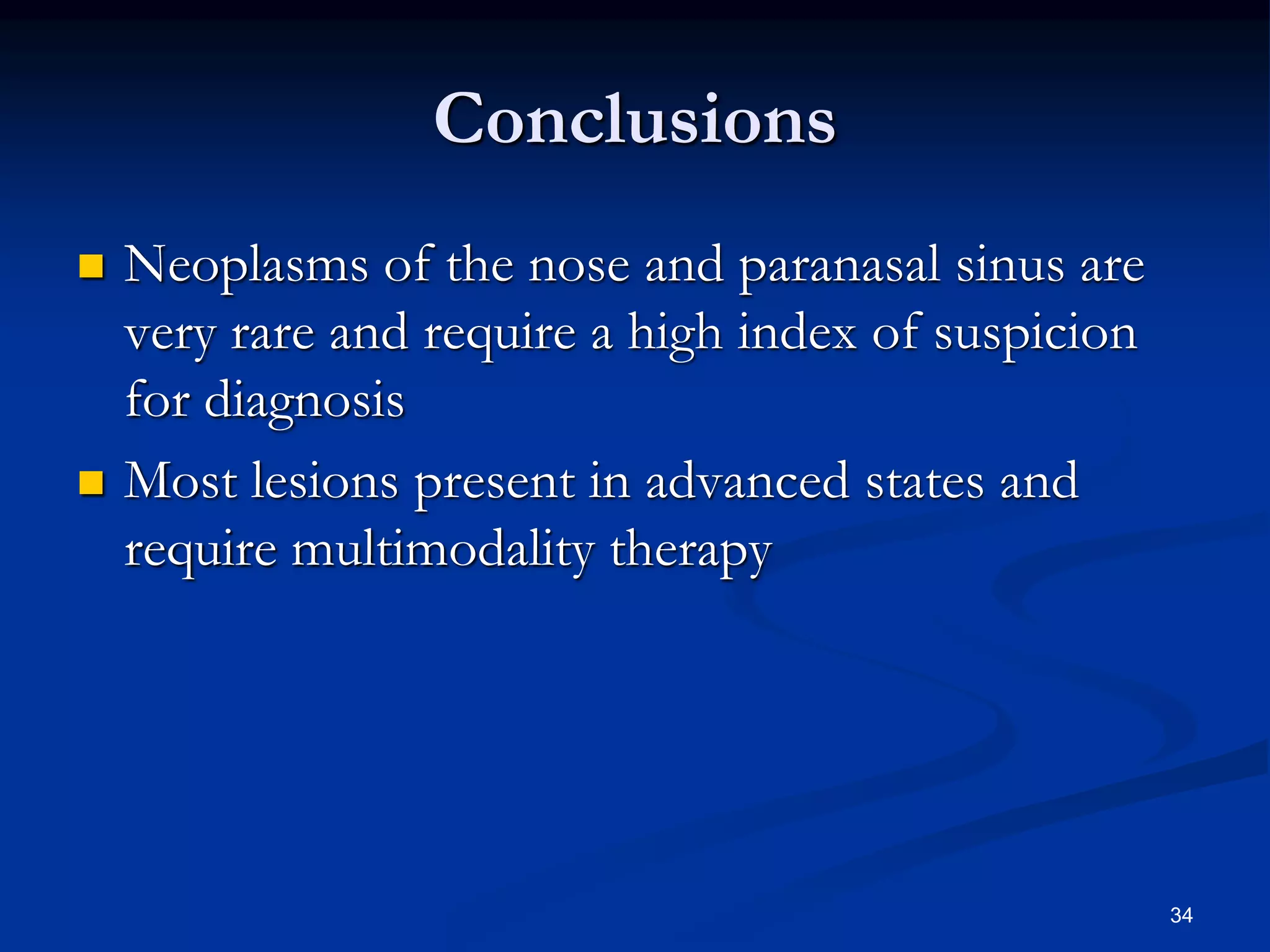 Neoplasms of nose and para nasal sinuses.ppt