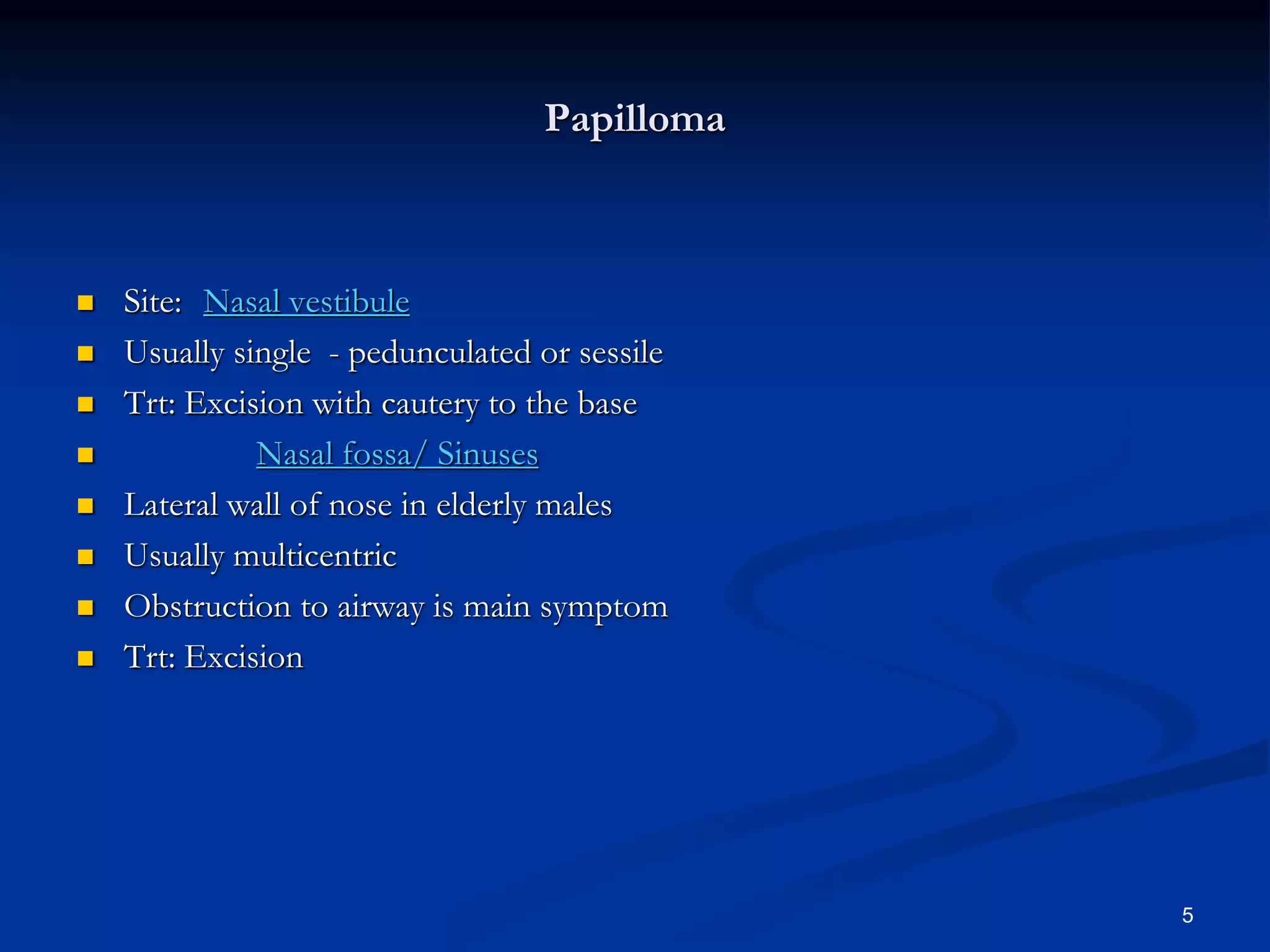 Neoplasms of nose and para nasal sinuses.ppt