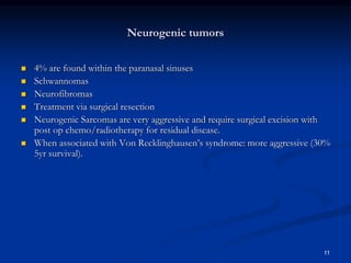 Neoplasms of nose and para nasal sinuses.ppt