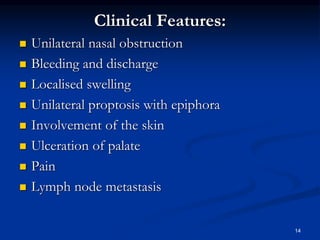 Neoplasms of nose and para nasal sinuses.ppt
