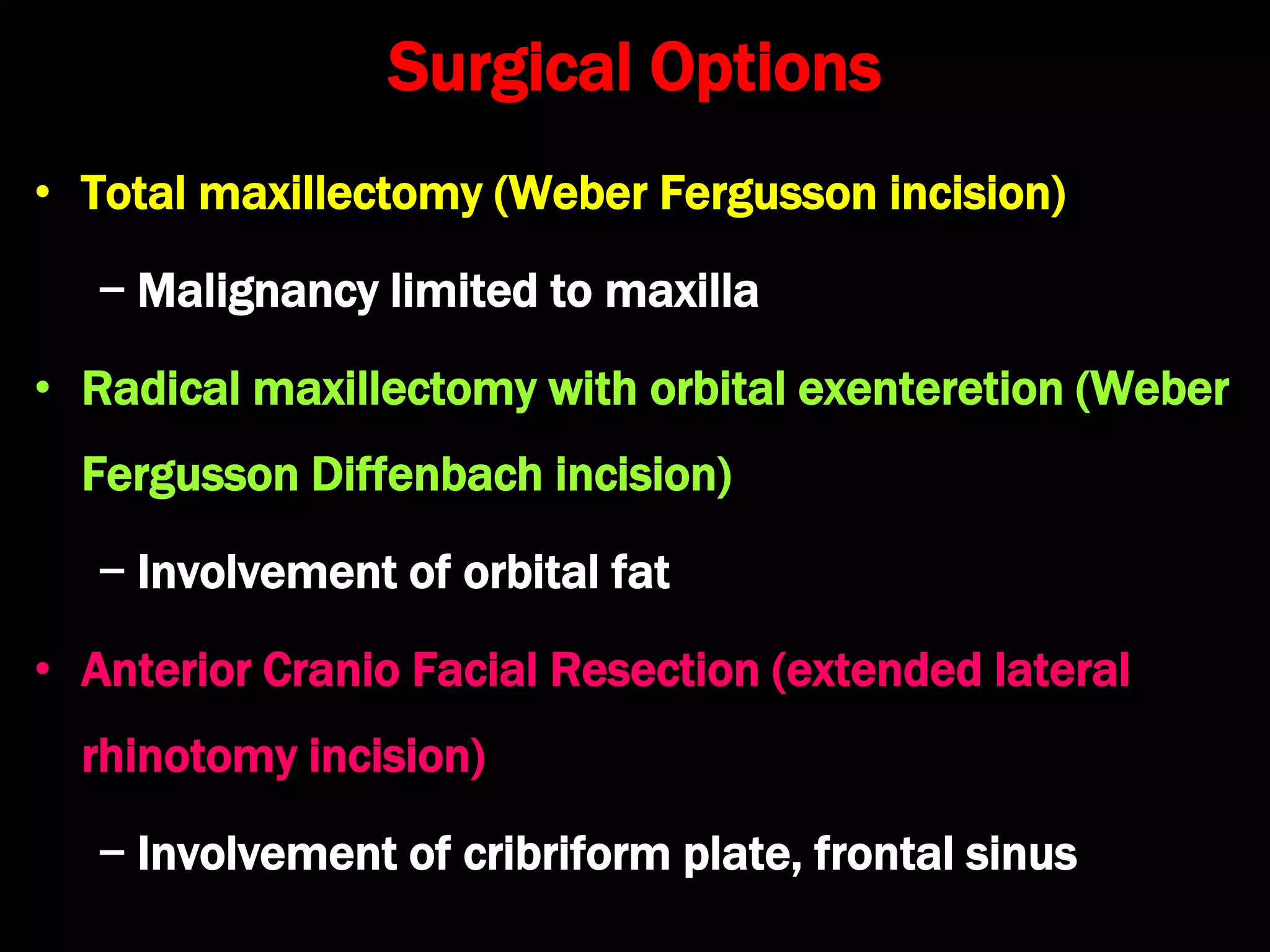 Neoplasms of nose and paranasal sinuses | PPT