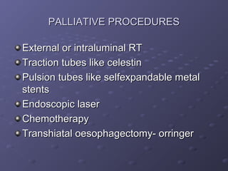 Neoplasms of oesophagus | PPT