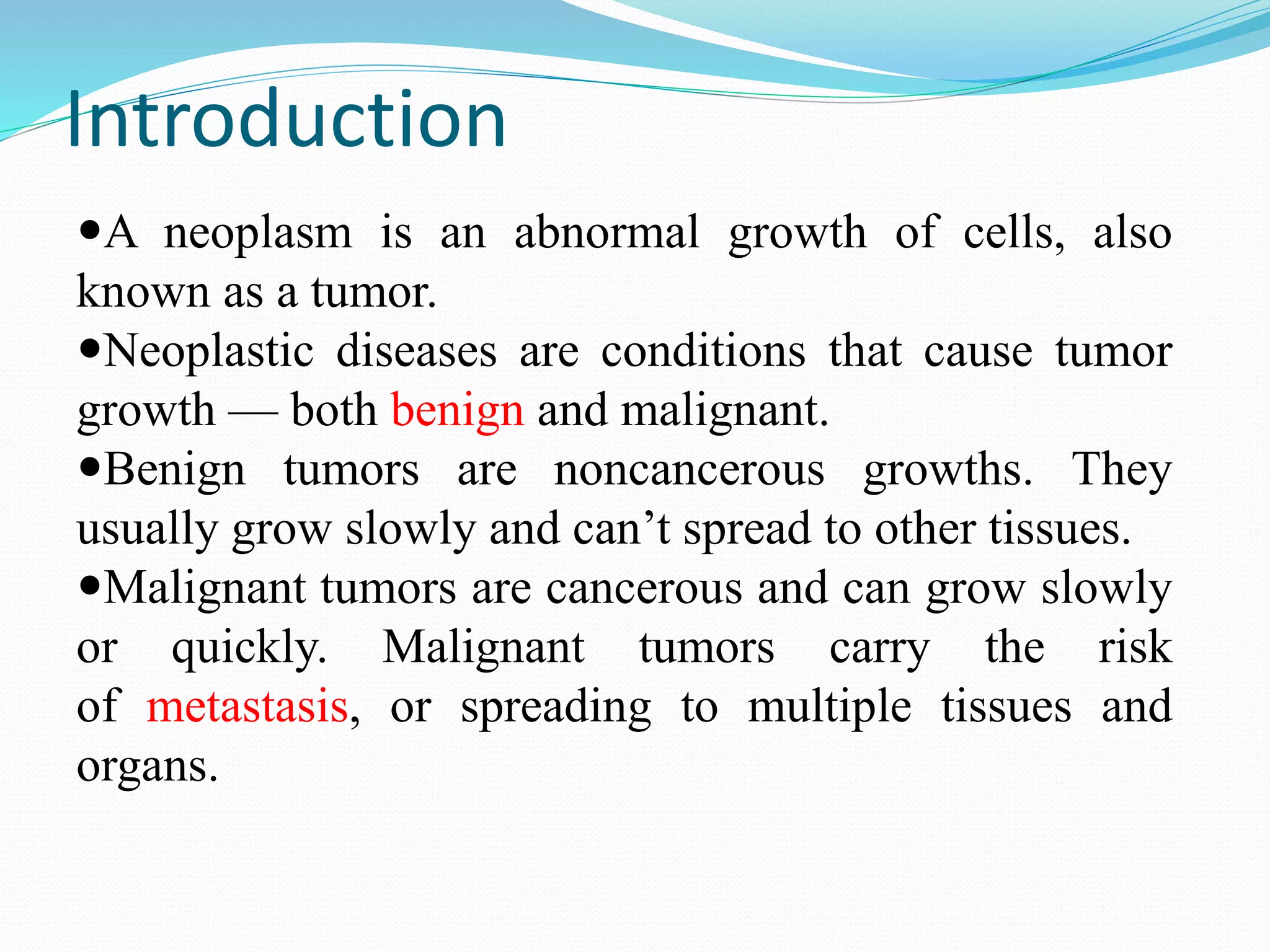 Neoplastic disease | PPTX