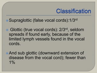 Neoplastic Disorder of The Larynx | PPTX