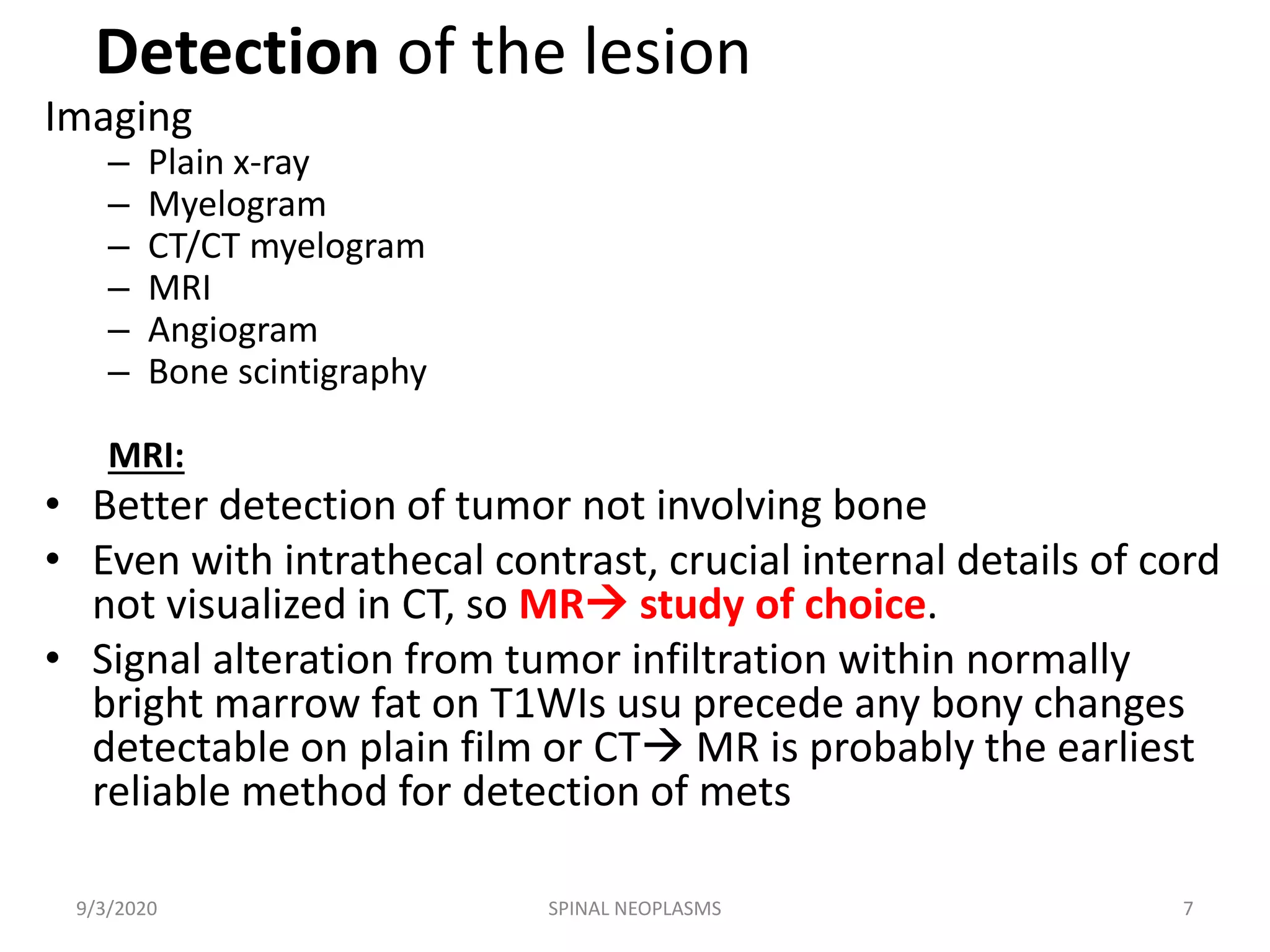 Neoplastic disorders of spinal cord | PPTX