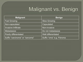 Neoplastic vs non neoplastic growth | PPTX
