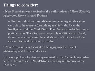 Neoplatonism And Michelangelo