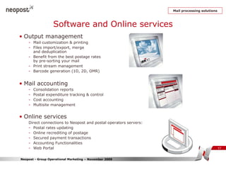 Neopost Corporate Presentation | PPT