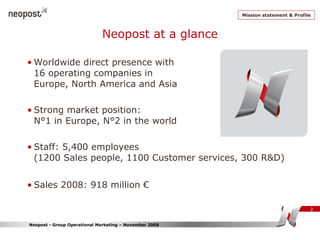 Neopost Corporate Presentation | PPT