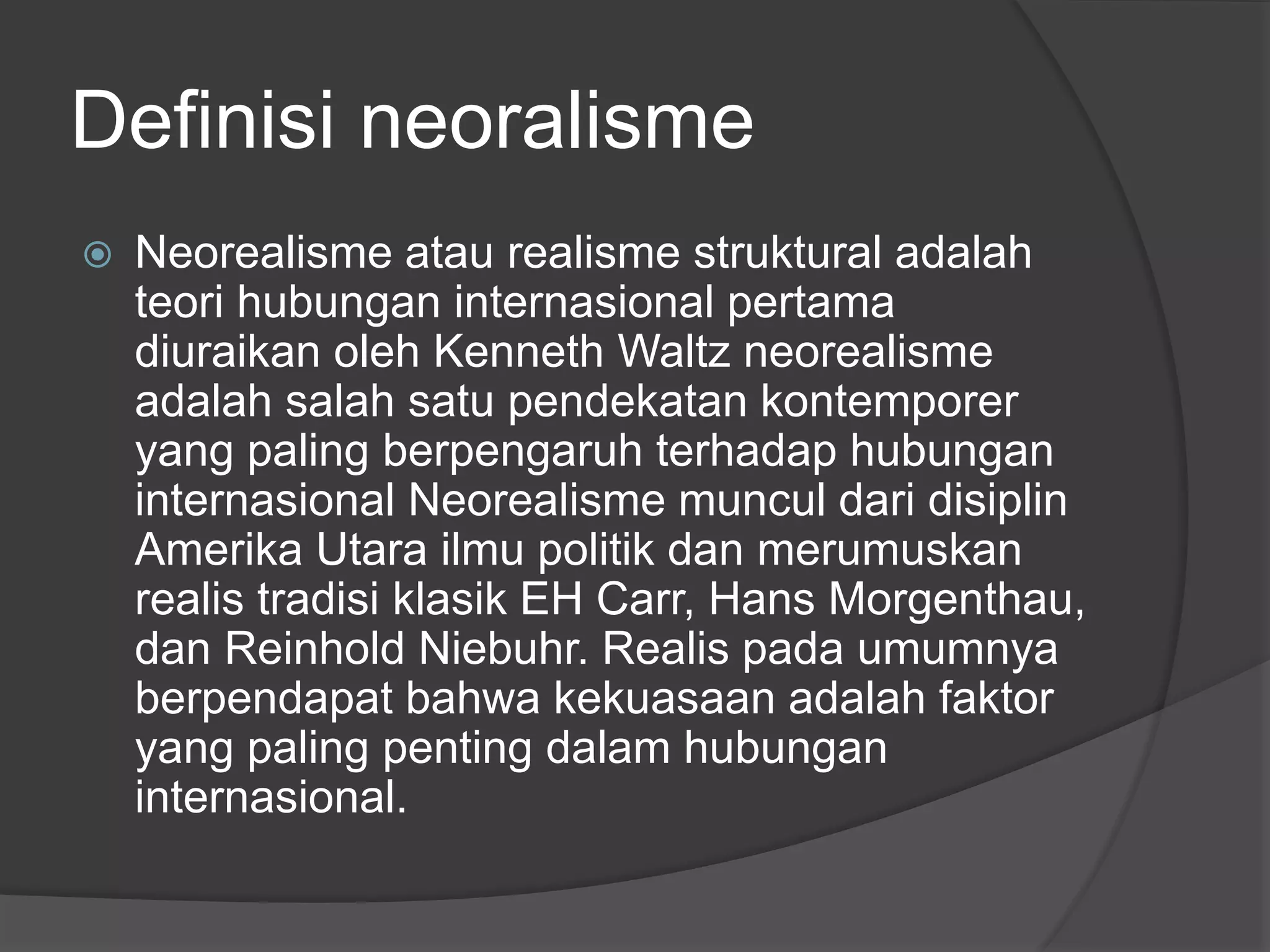 Neo-realisme | PPTX