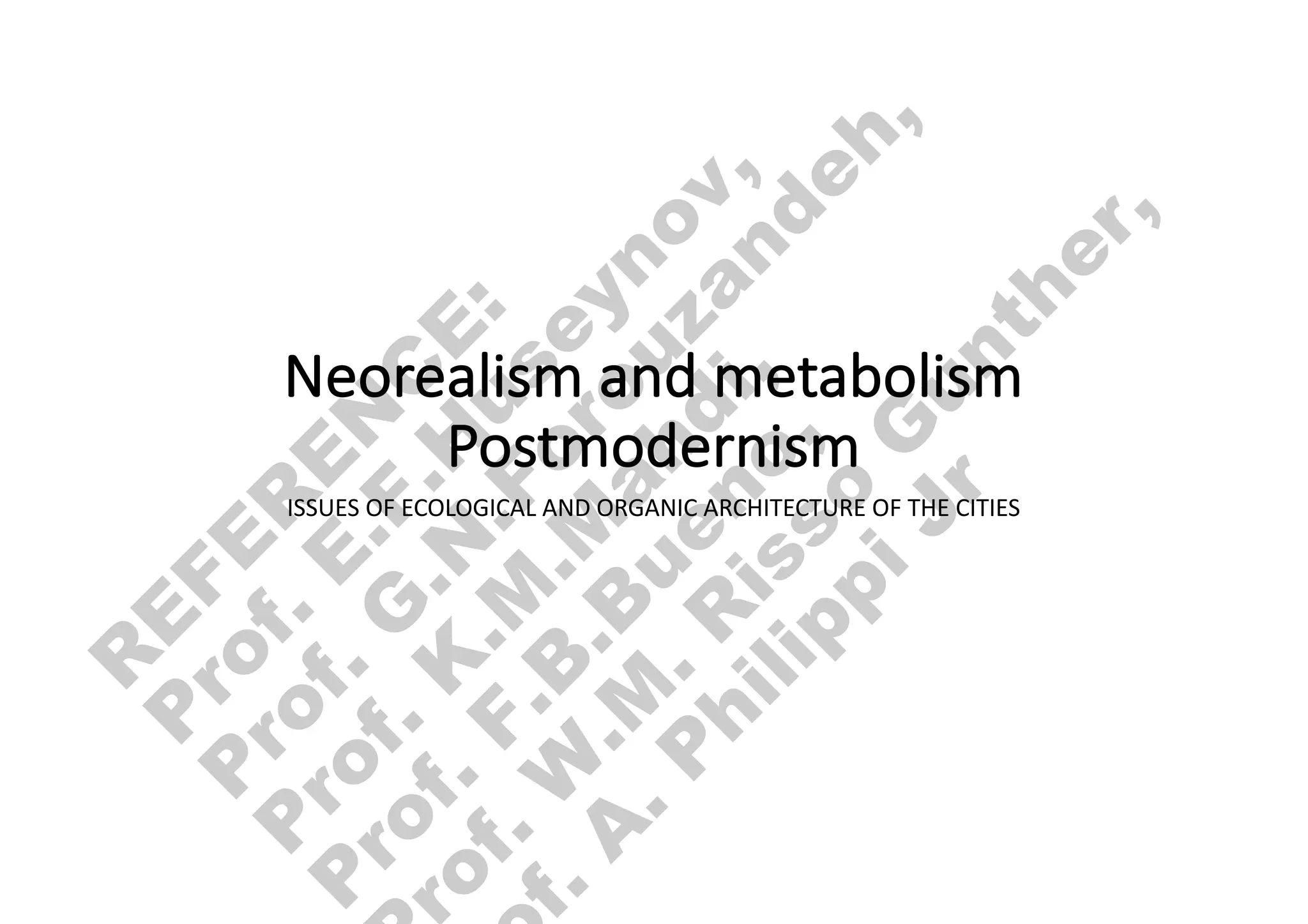 Neorealism and metabolism Postmodernism..pdf
