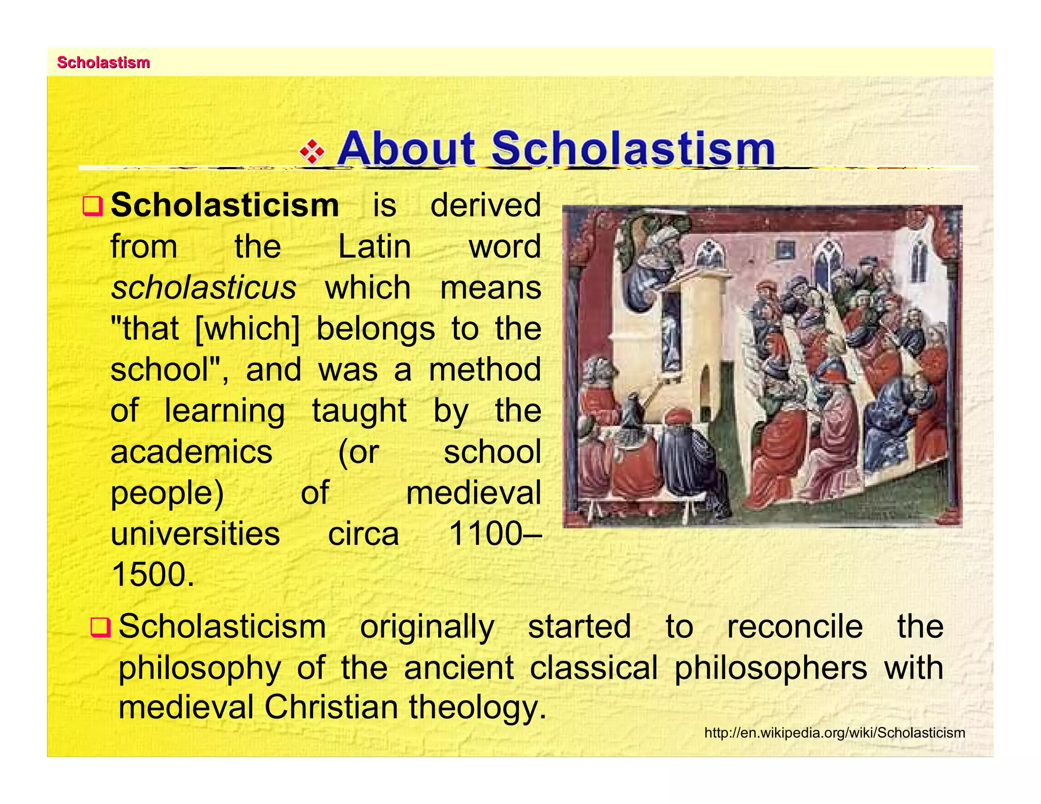 Neo Scholastism, Strenghts & Weaknesses Of Realism | PDF