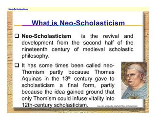 Neo Scholastism, Strenghts & Weaknesses Of Realism | PDF