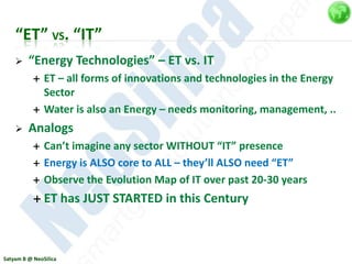 ET vs IT at TiE Cleantech Oct 2010 | PDF