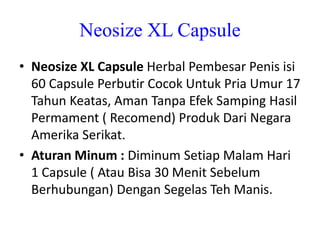 Neosize xl capsule | PPT