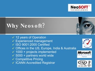 Neosoft Overview | PPT | Business | Business and Finance