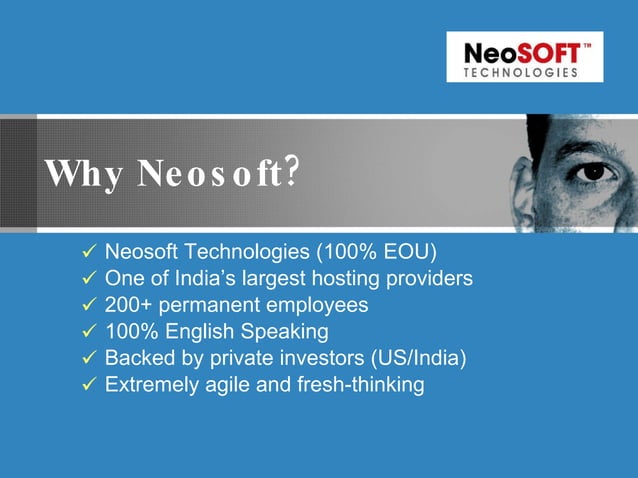 Neosoft Overview | PPT | Business | Business and Finance