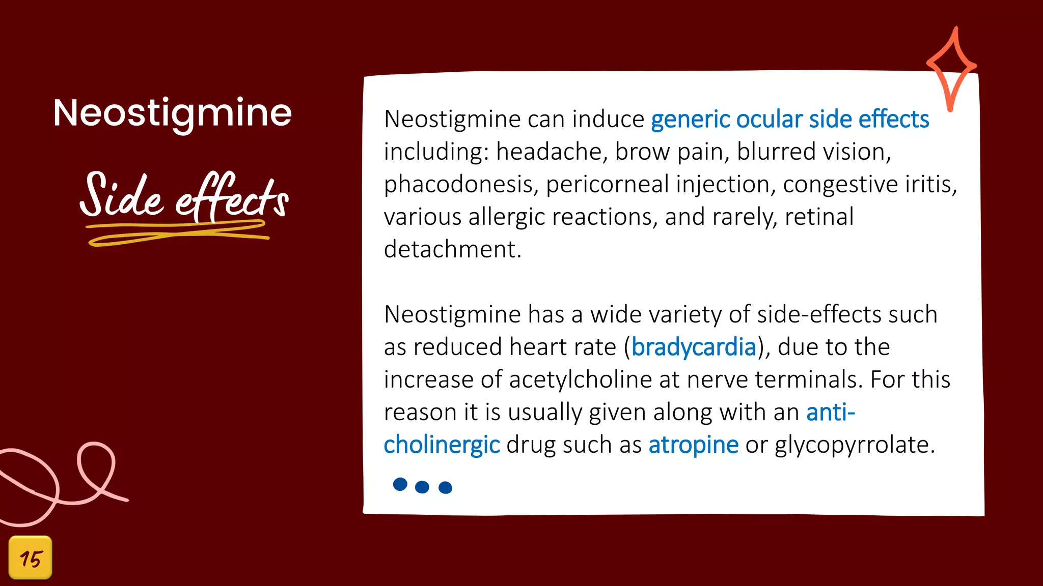 Neostigmine - Mechanism of action, indications and side effects | PDF