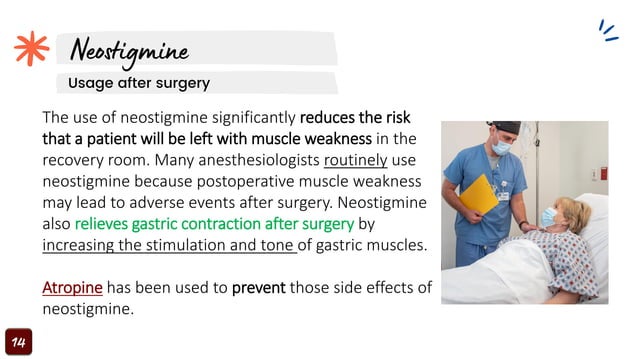 Neostigmine - Mechanism of action, indications and side effects