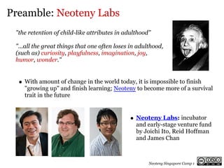 Neoteny Singapore Camp EDM | PDF