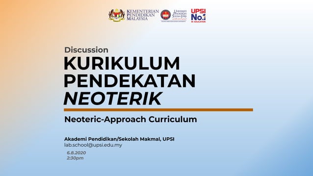 Neoteric Curriculum Approach - UPSI 2020 | PDF | Educational Assessment | Education