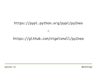 Neotool (using py2neo from the command line) | PPT