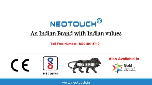 Neotouch Interactive Flat Panel Detail View | PPT