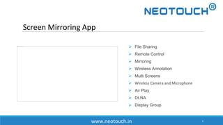 Neotouch Interactive Flat Panel Detail View | PPT