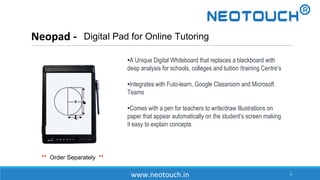 Neotouch Interactive Flat Panel Detail View | PPTX | Consumer ...