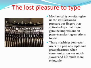 Neo typewriter | PPTX