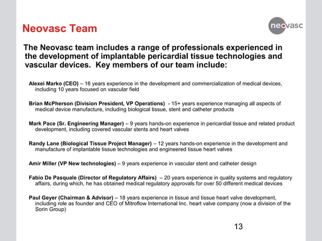 Neovasc Surgical Division | PPT