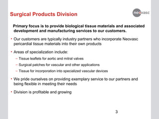 Neovasc Surgical Division | PPT