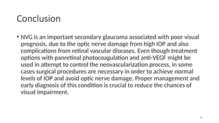 Neovascular Glaucoma ophthalmology medicine | PPTX